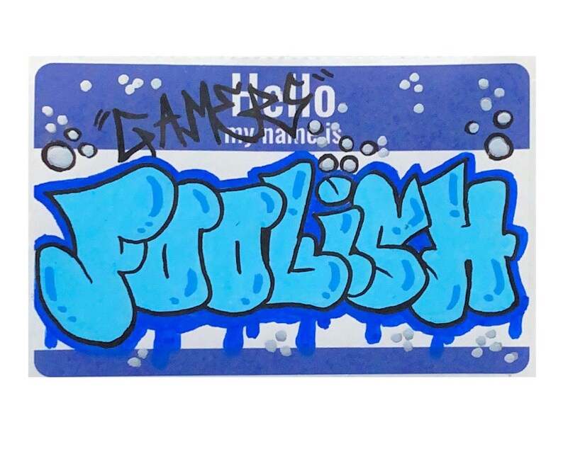 Foolish Graffiti Sticker - Etsy