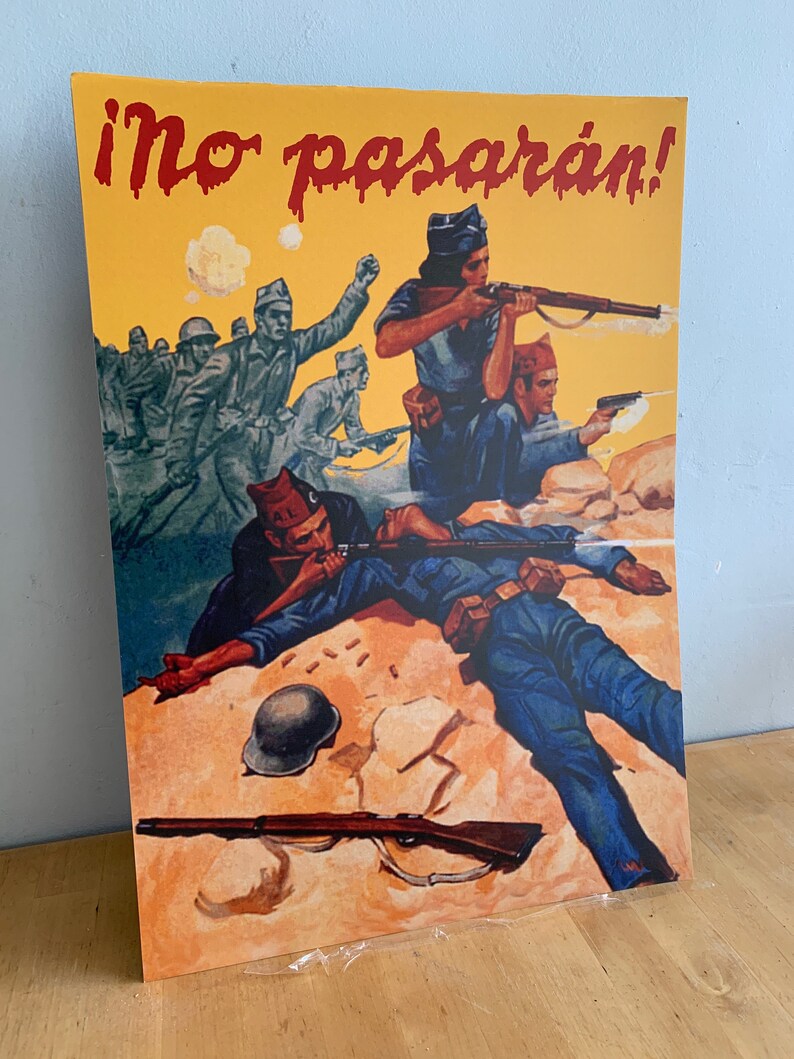 A3 Poster No Pasaran Spanish Revolution / Civil War 160g Reproduction ...