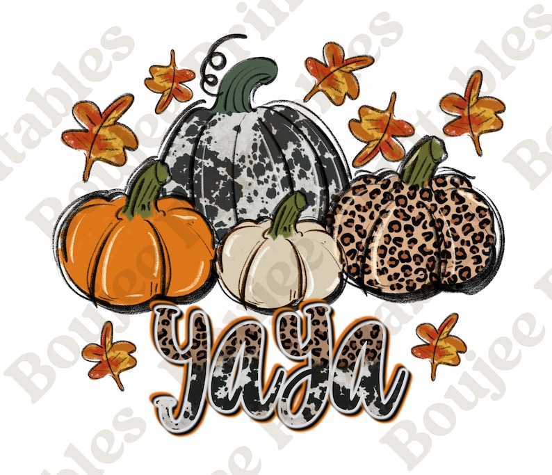 Yaya Pumpkin PNG, Clipart for Fall, Thanksgiving, Doodle Pumpkin, Beige ...