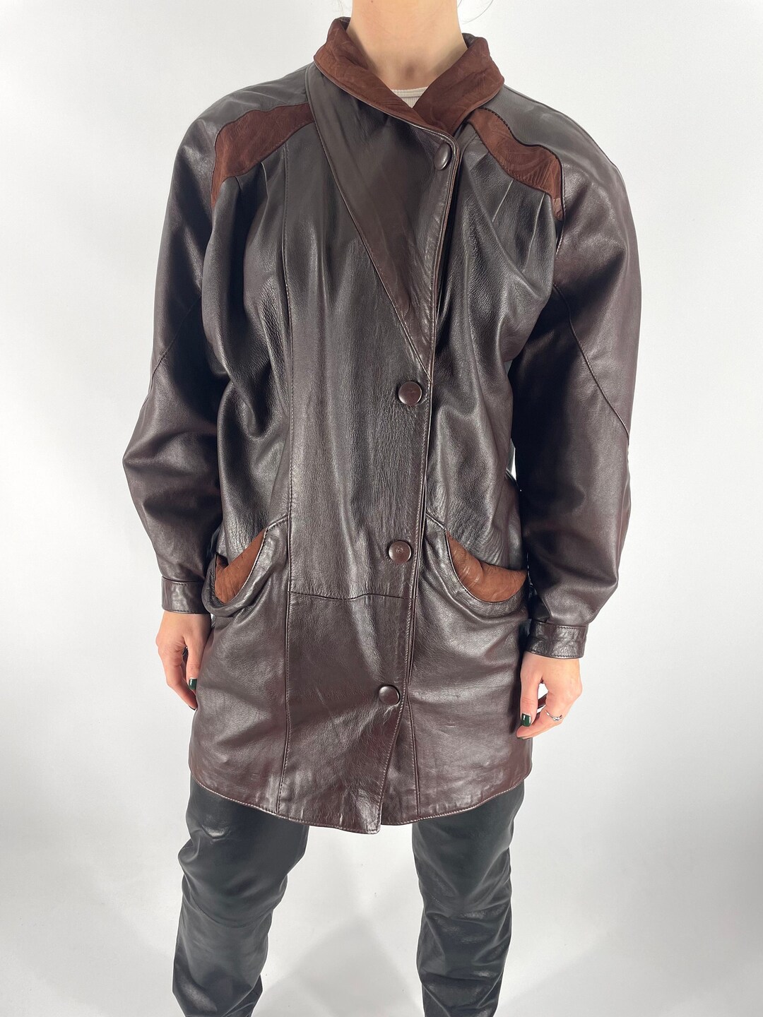 Vintage Leather 1980s Jacket in Small - Etsy