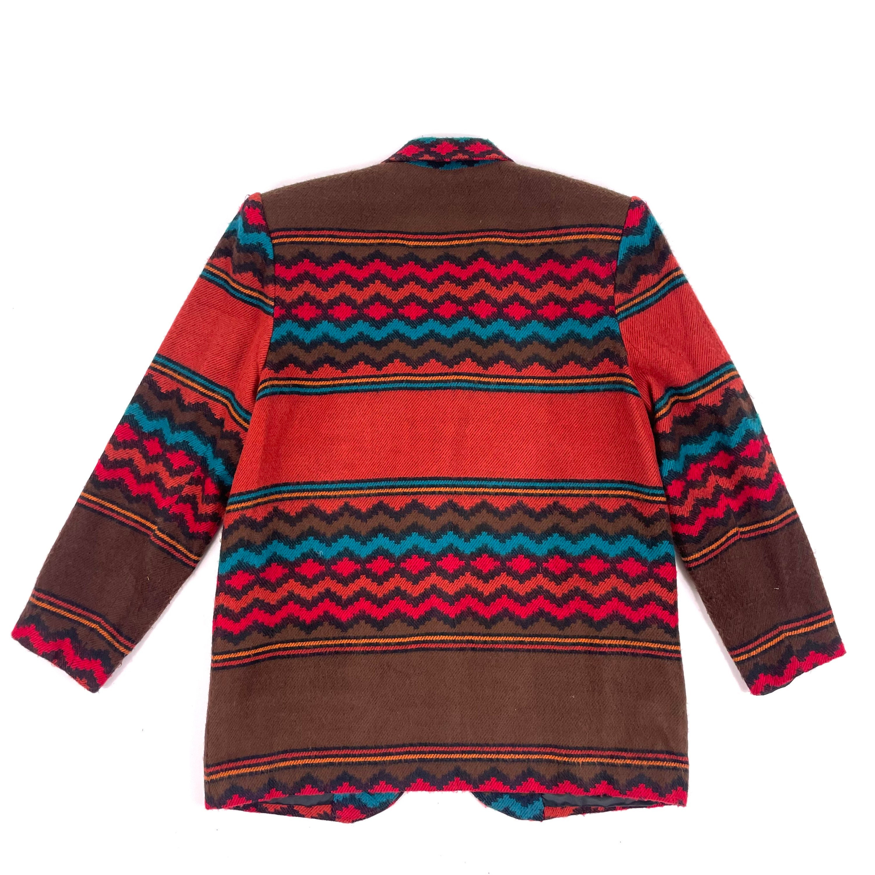 Vintage Retro Aztec Patterned, Boho Patchwork Jacket in Small - Etsy