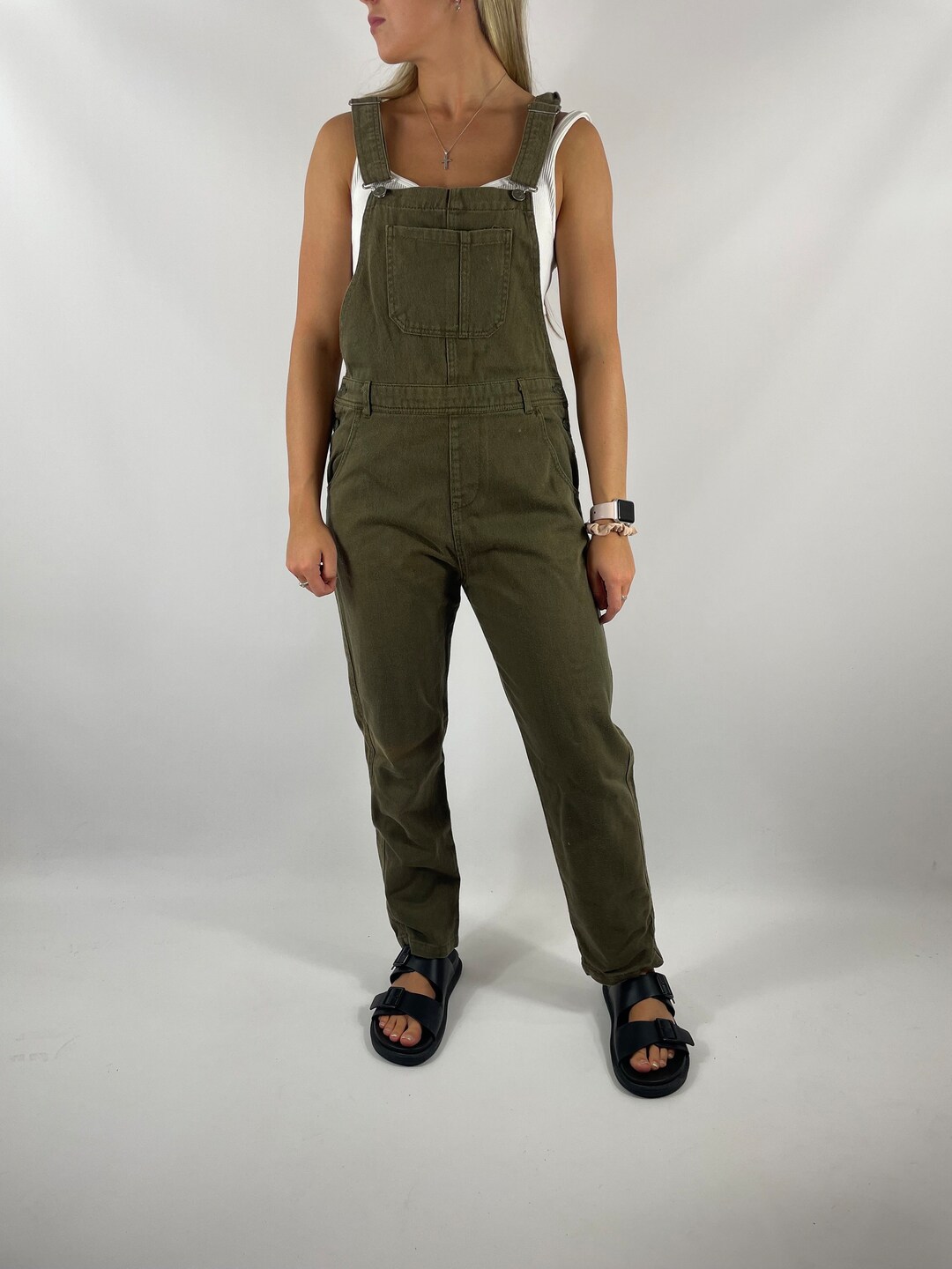 Modern Vintage 90s Style Denim Dungarees Overalls in Extra Small - Etsy