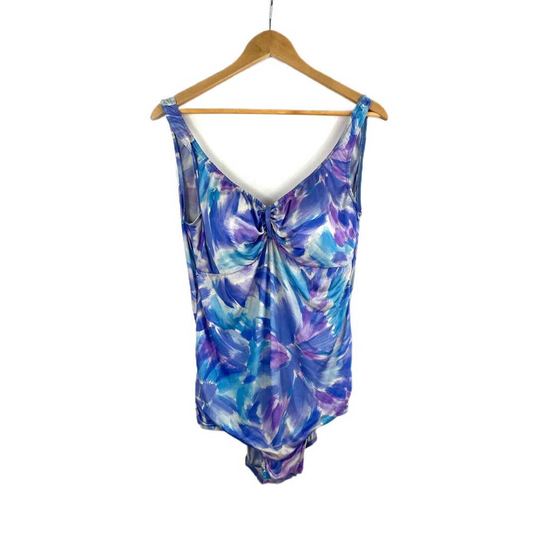 Vintage Retro Patterned Swimsuit L - Etsy