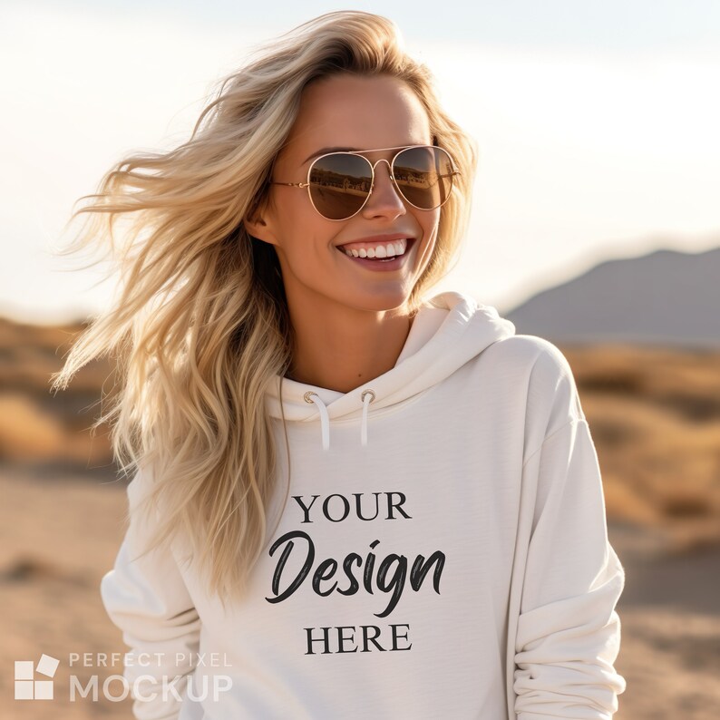 Gildan 18500 White Hoodie Mockup Gildan Hoodie Mockup White Hoodie
