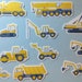Construction Truck Stickers Waterproof No Mess Peel & - Etsy