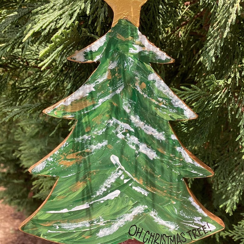 Hand Painted Trees - Etsy