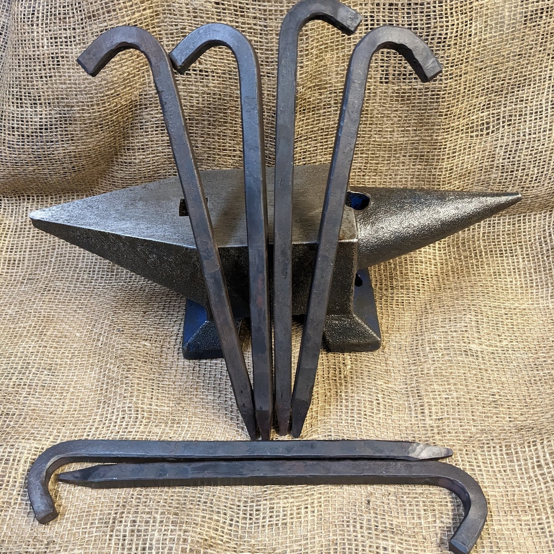 Hand Forged Heavy Duty Tent Pegs Blacksmith Made - Etsy UK