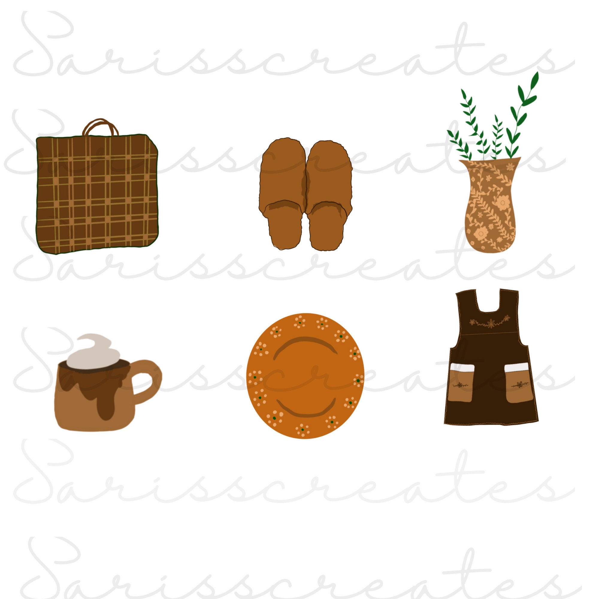 Senora Vibes Png, Latina Life Clip Art, Hand Drawn Latina Illustrations ...