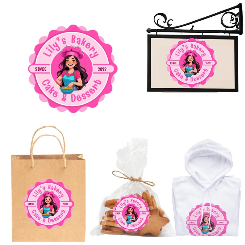 3 Editable Bakery Logos Design Template | Cupcakes, Bake, Home, Sweets ...