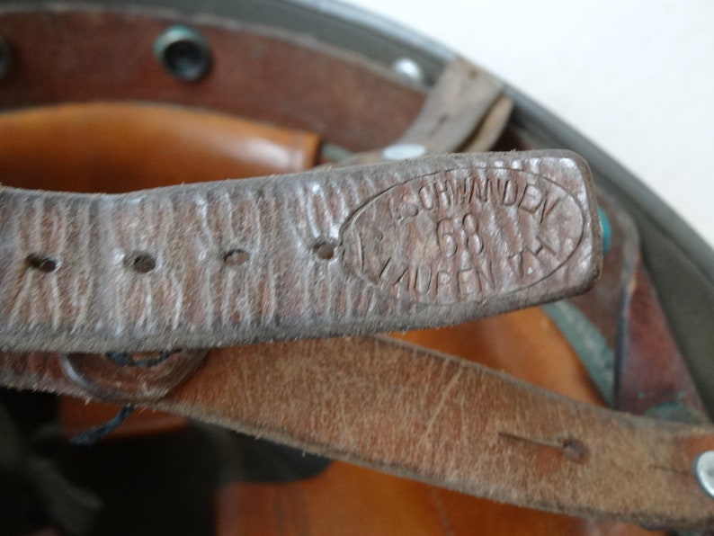Original Vintage Swiss Army Military Motorcycle Condor Helmet Helm ...