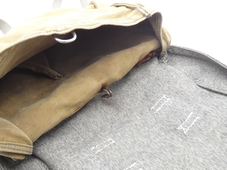 Vintage Swiss Army Military Leather Bread Bag ~1940 Handmade Satchel ...