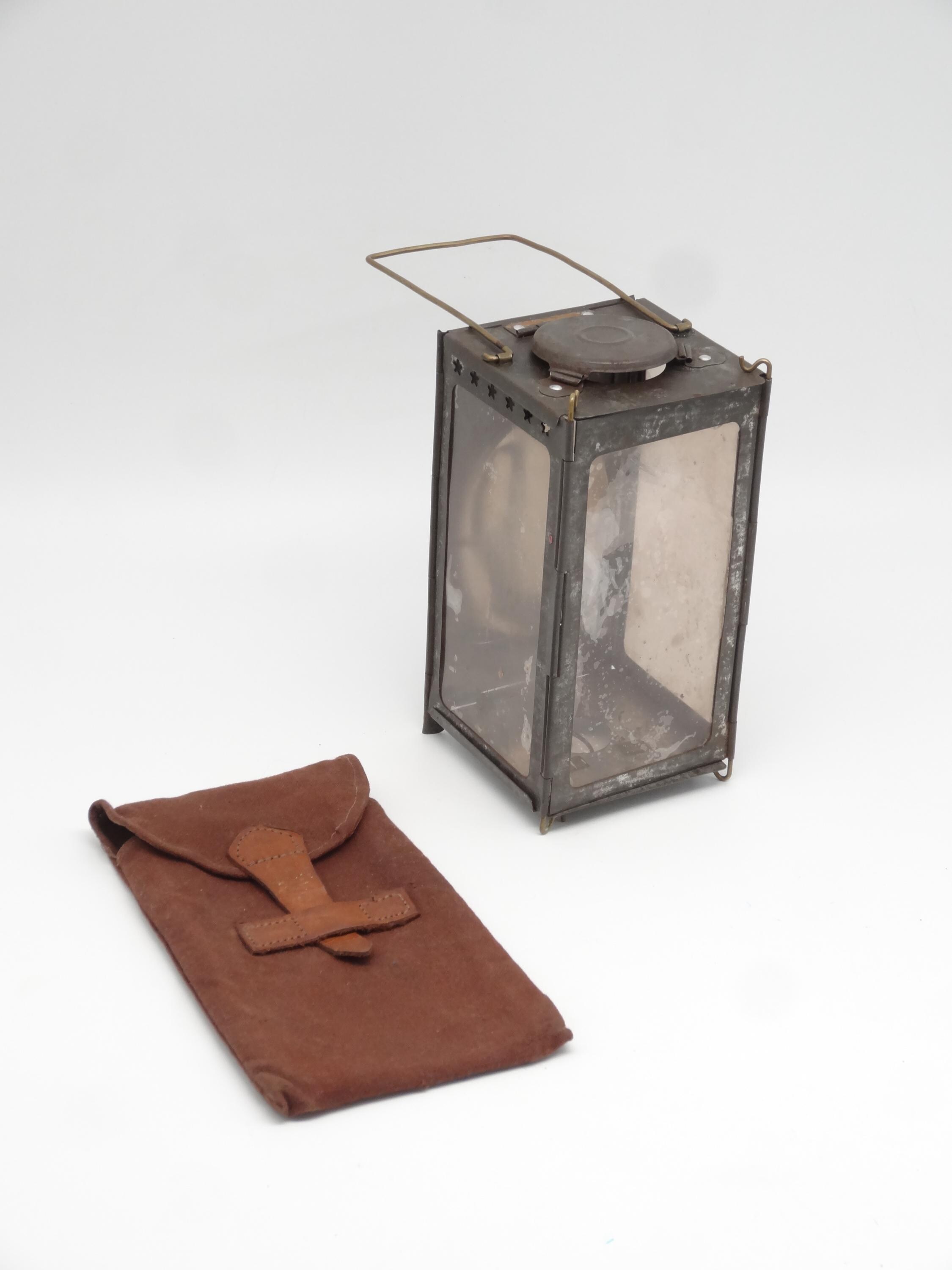 Original WWII Swiss Army Military Folding Candle Lantern With Canvas ...