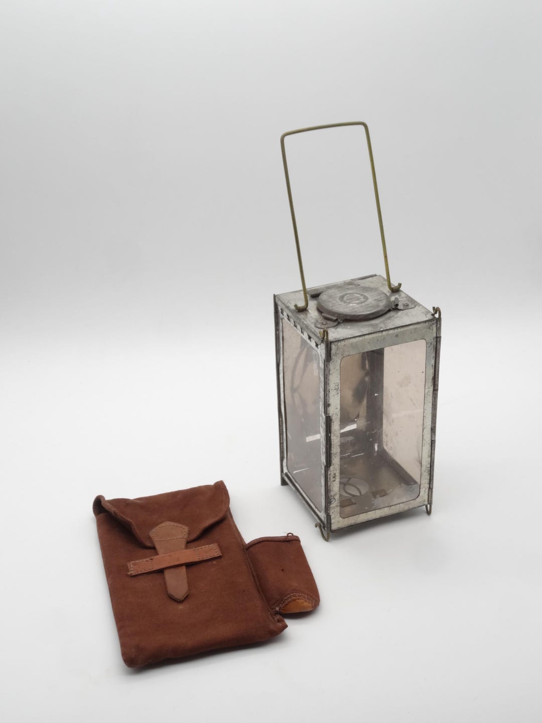 Original WWII Swiss Army Military Folding Candle Lantern With Canvas ...