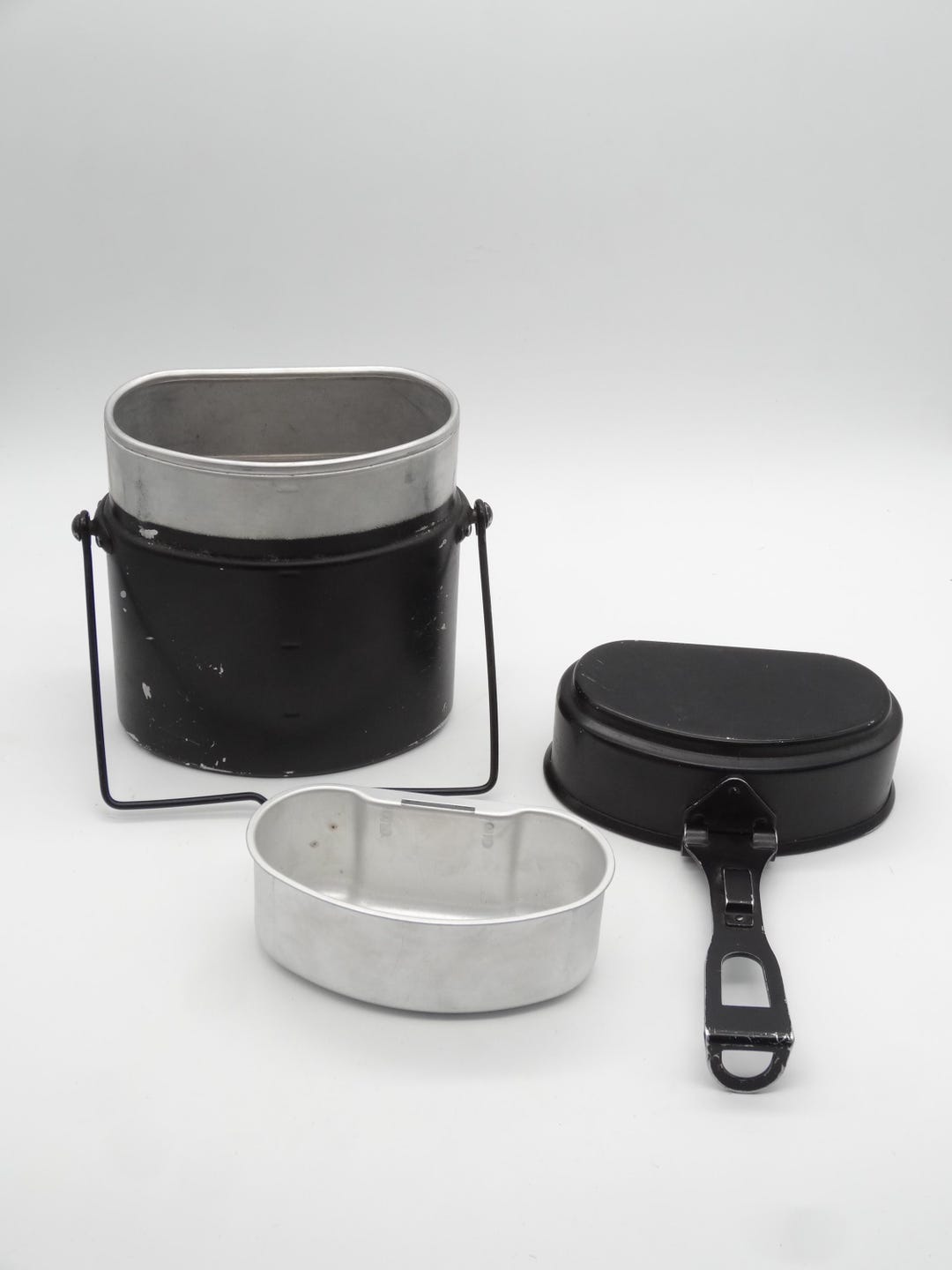 Original Swiss Army Mess Kit Three Piece Canteen Switzerland Military ...