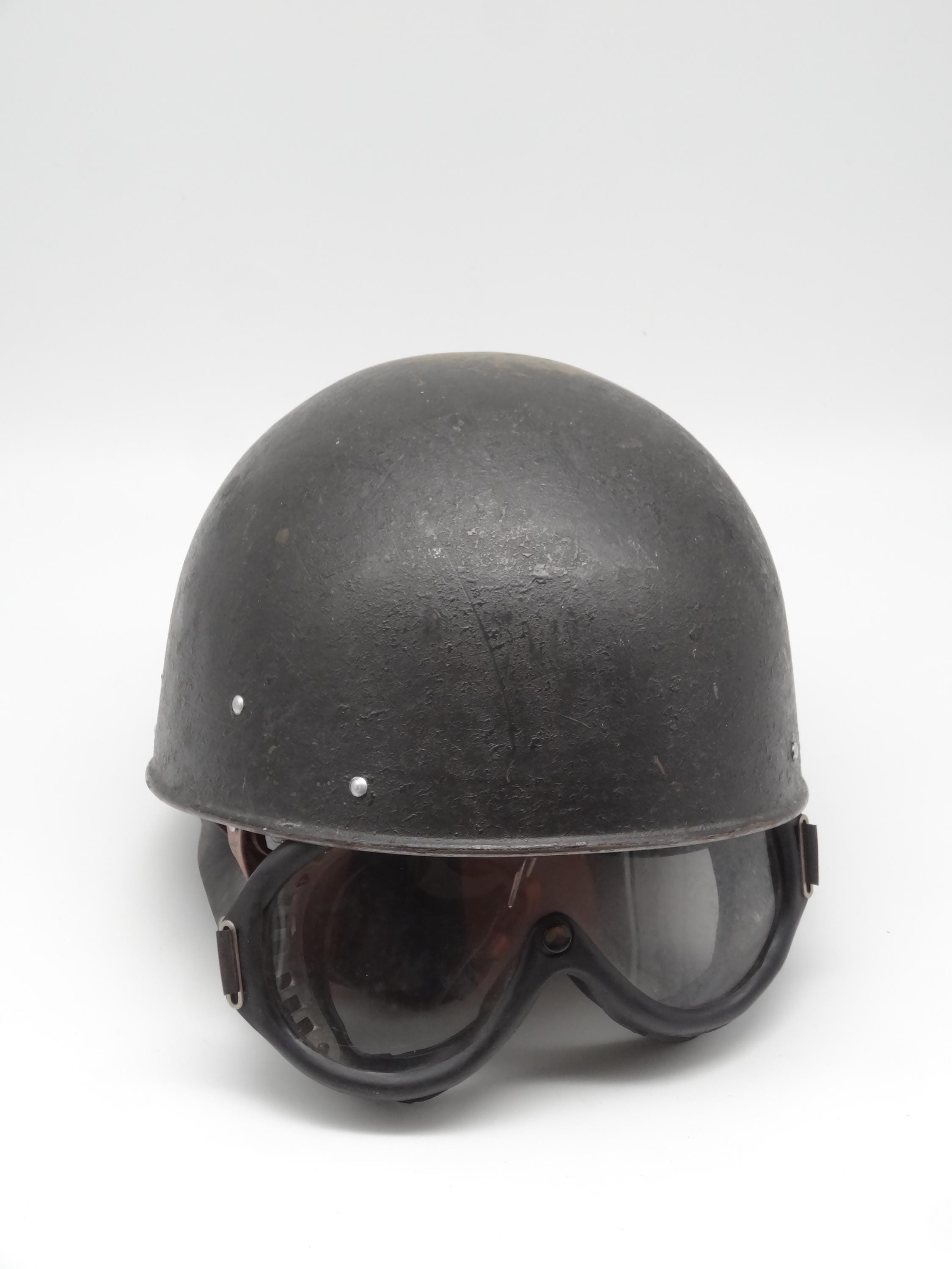 Original Vintage Swiss Army Military Motorcycle Condor Helmet Goggles ...
