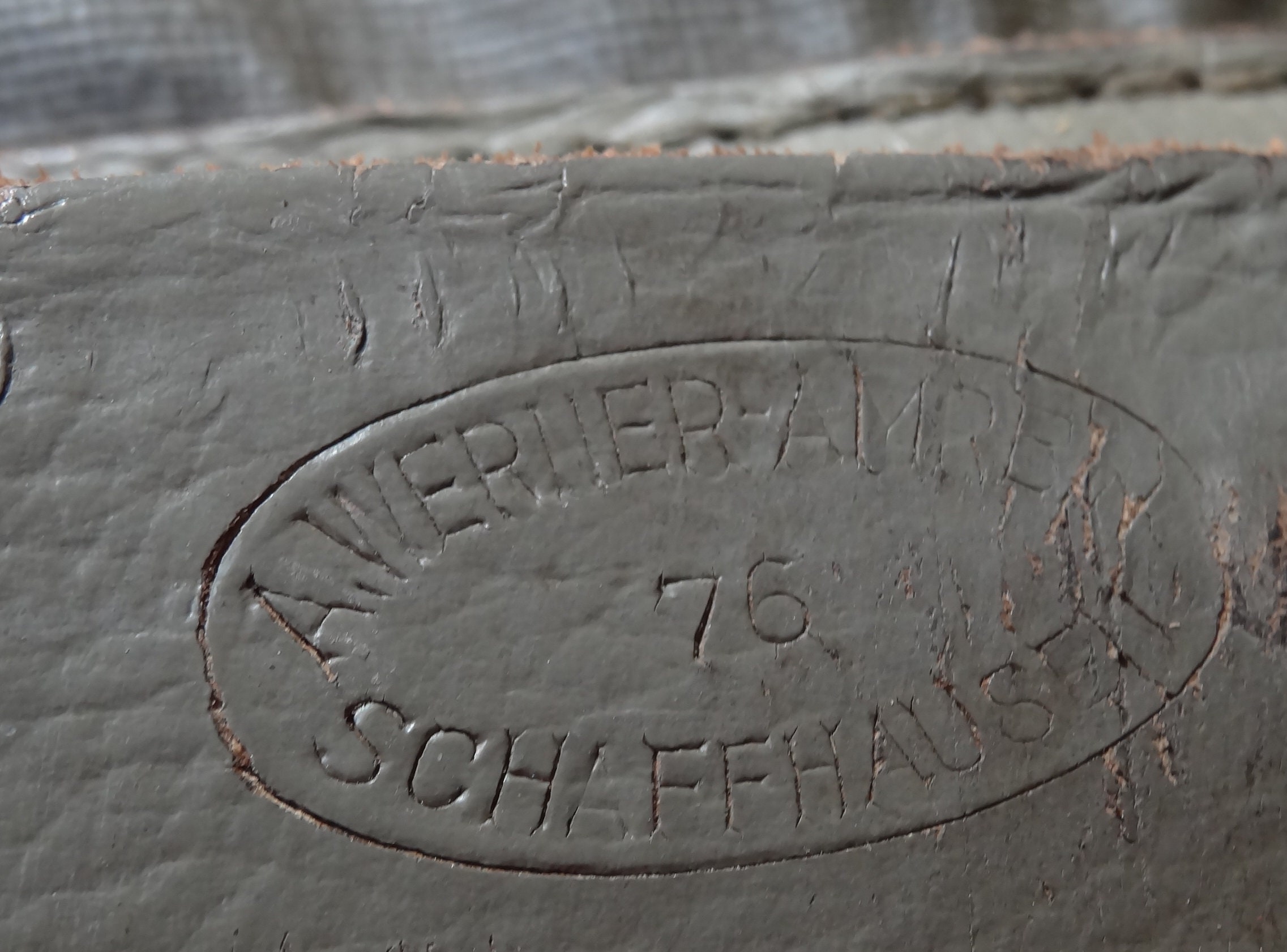 Vintage Swiss Army Rubberized Waterproof Grey Leather Military Backpack ...