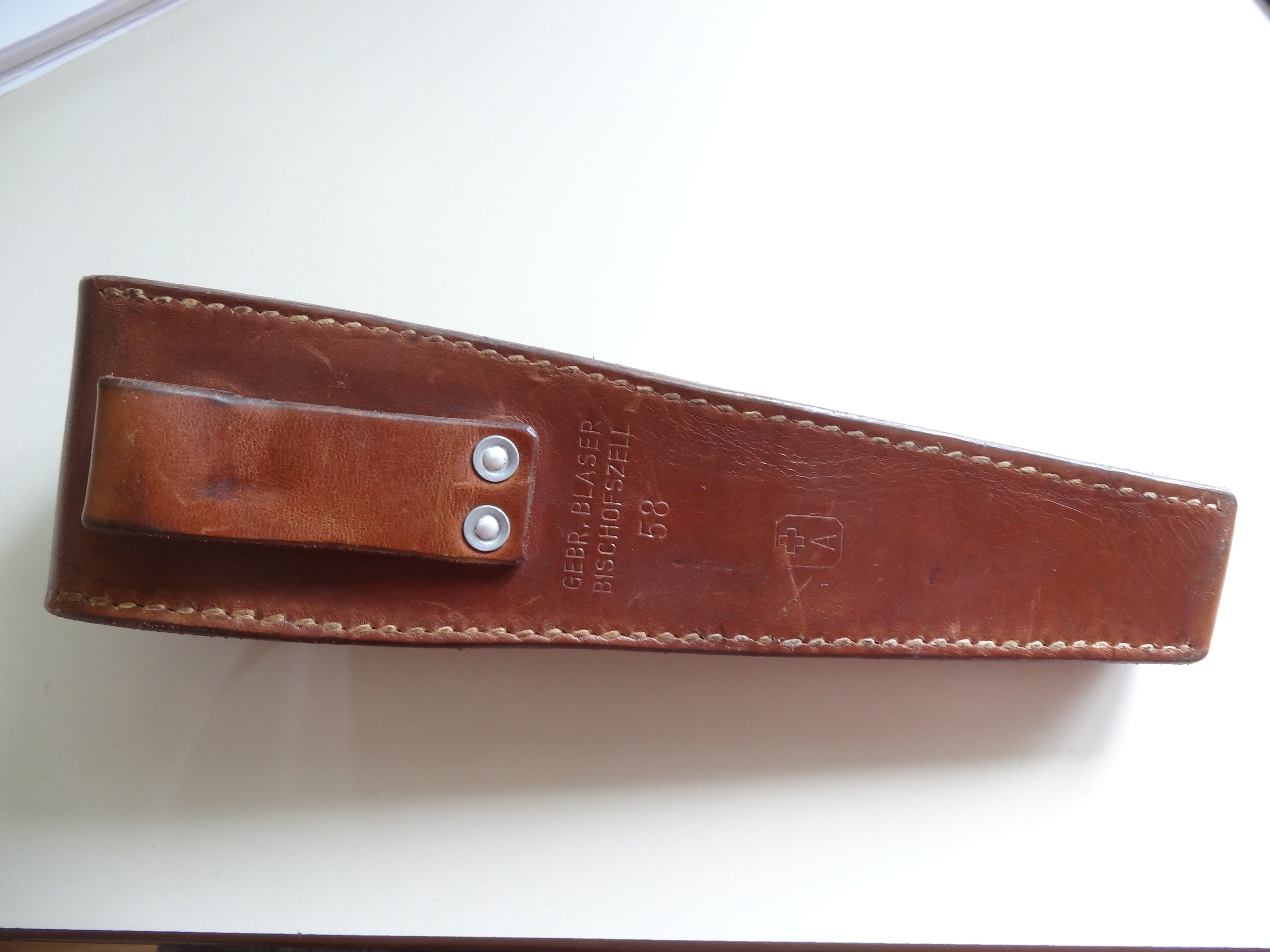 Vintage Swiss Army Military Leather Schießbecher for K31 Bag for Rifle ...