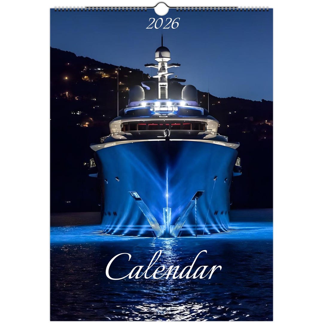 2026 Luxury Superboat Calendar - Stunning Lürssen Designs - Perfect ...