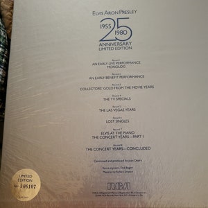 Vintage Elvis Presley 25th Limited Edition Vinyl Record and in Original Wrapping - Etsy