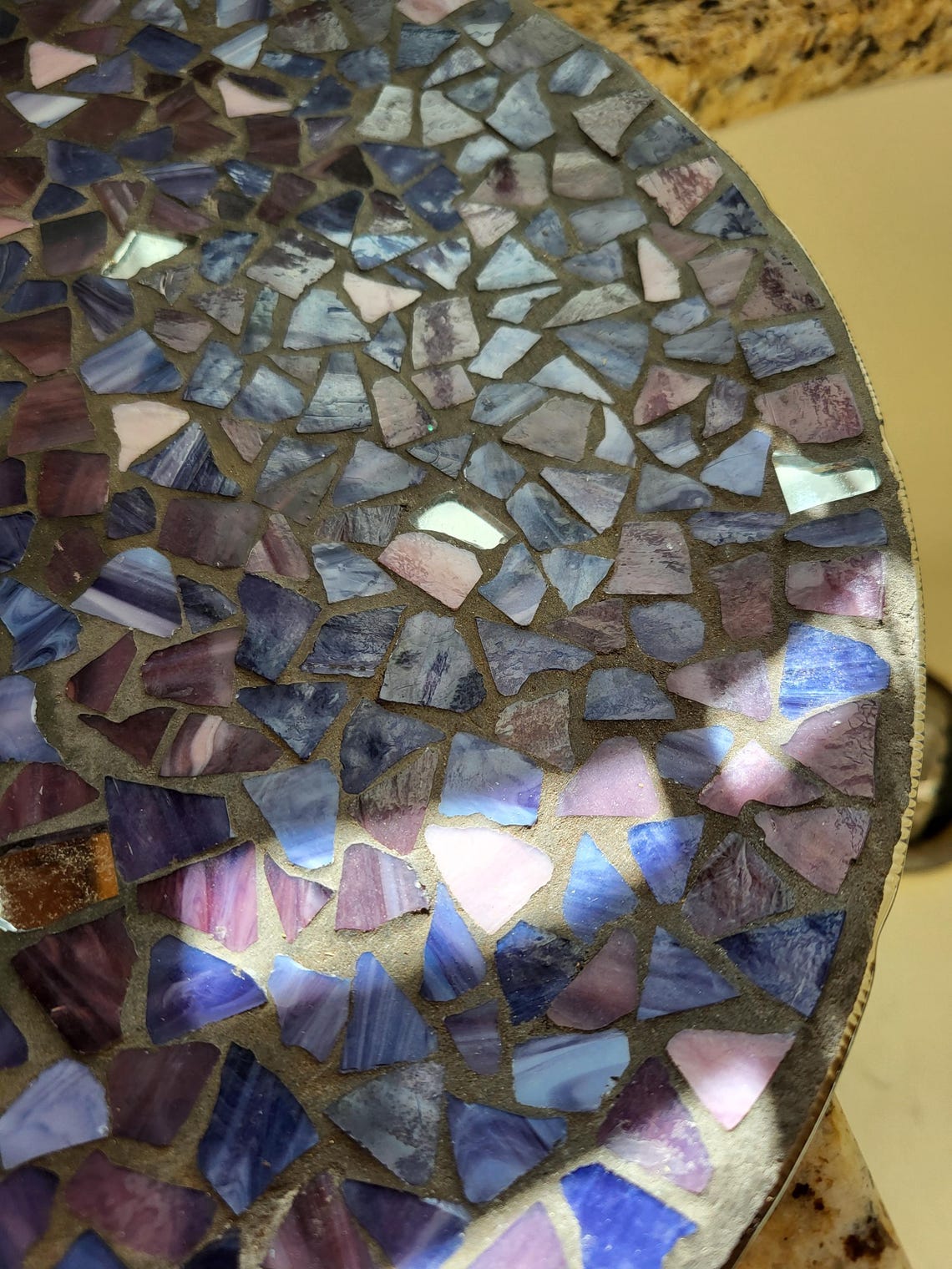 Vintage Handmade Mosaic 13 Inch Plate - Etsy