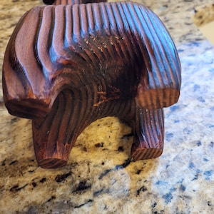 Hand Carved Wooden Witco Tiki Cat Figurine - Etsy