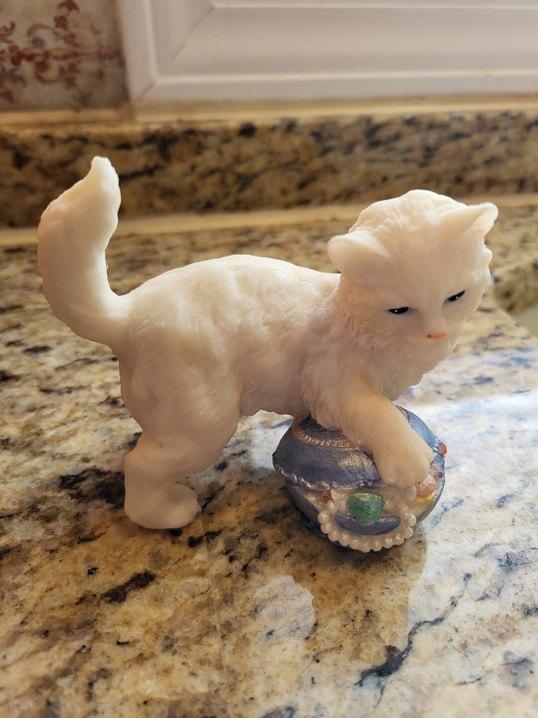 Vintage Lefton Style White Cat Figurine - Etsy