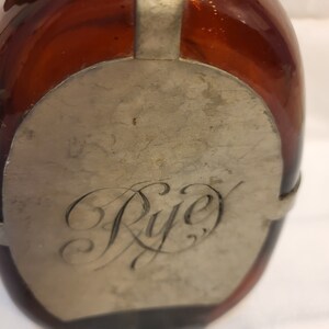 Antique 19th Century Amber Rye Decanter - Etsy