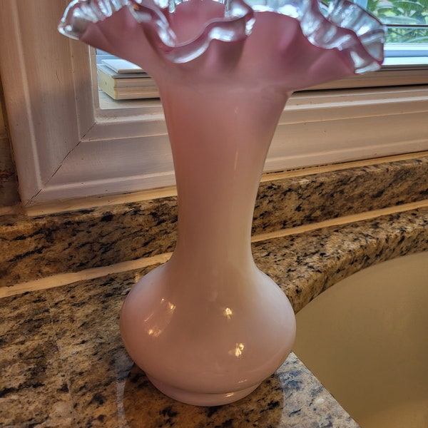 Pink Ruffled Vase - Etsy