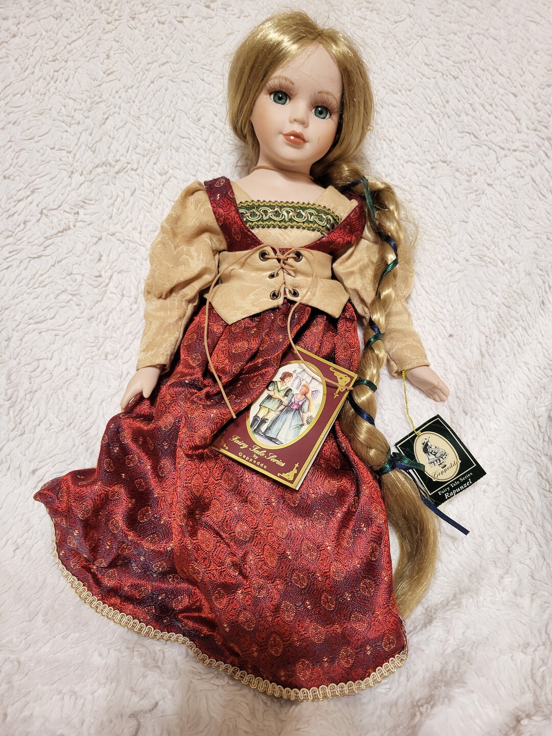 Vintage 1980s Fairy Tale Series Rapunzel Porcelain Doll - Etsy