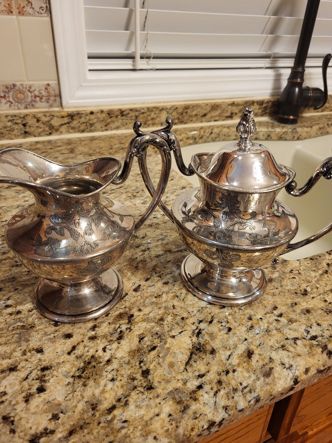 Rogers Quad. Silver Plated Creamer and Sugar Set - Etsy