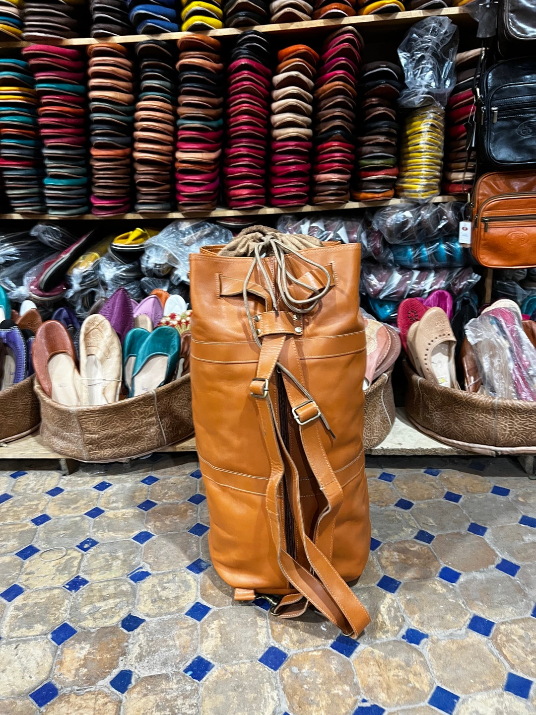 Authentic Duffel Bag made in Fes, Morocco - Etsy