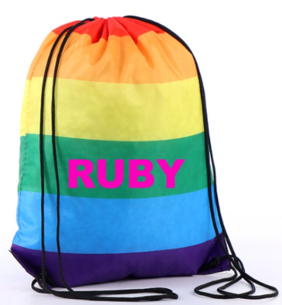 Personalised Drawstring Bag Kids School Bag Personalised Gym - Etsy
