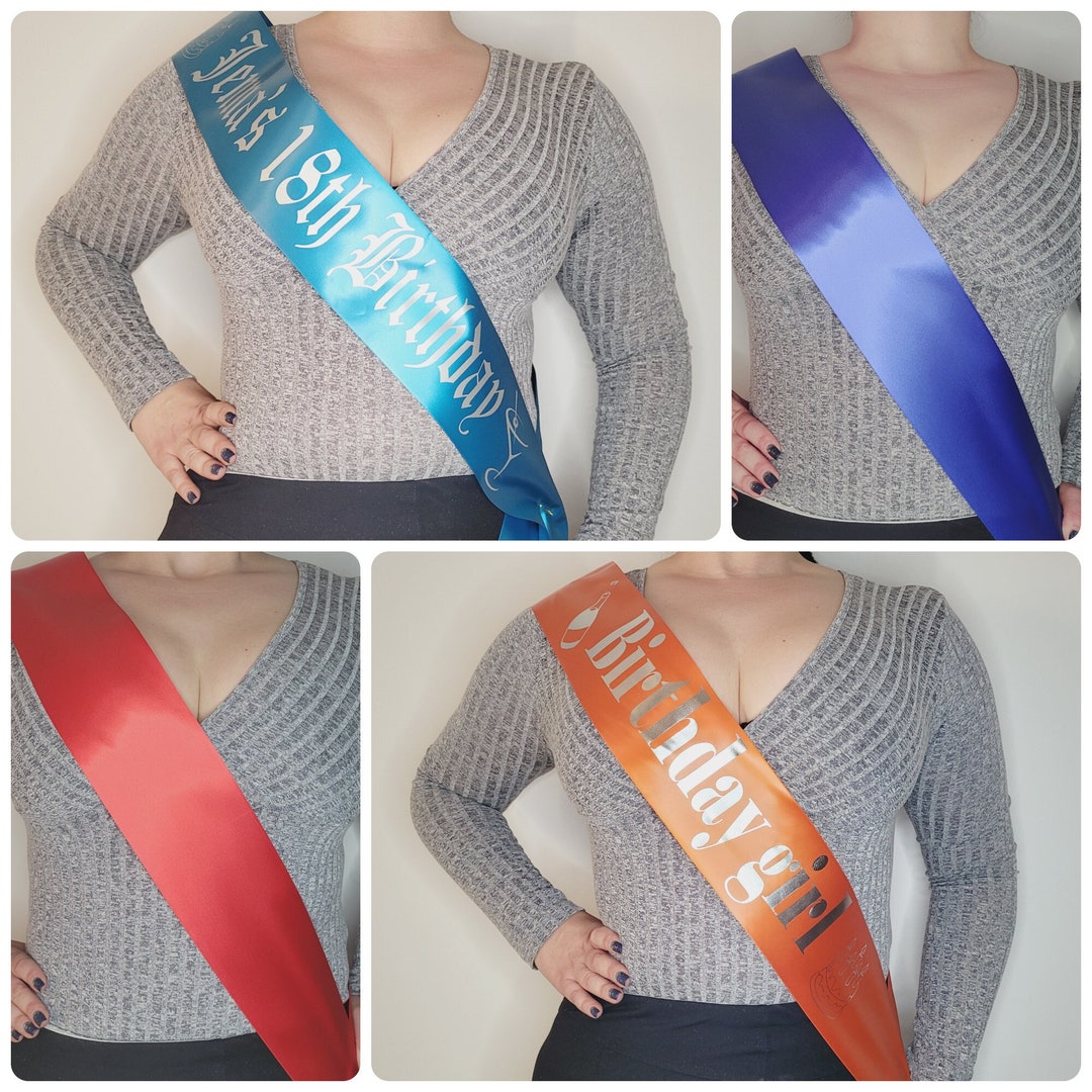 PERSONALISED SASH - Personalised Hen Night Sash Personalised Birthday ...