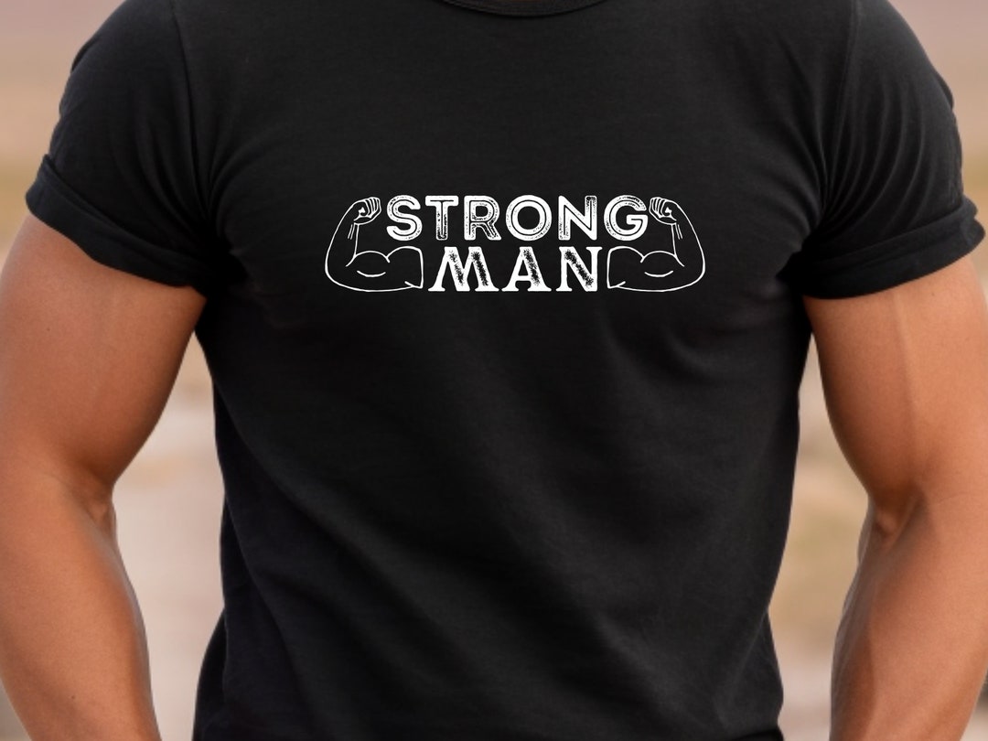 Strong Man Tshirt, Gym Workout T Shirt, Christian Fitness Apparel ...
