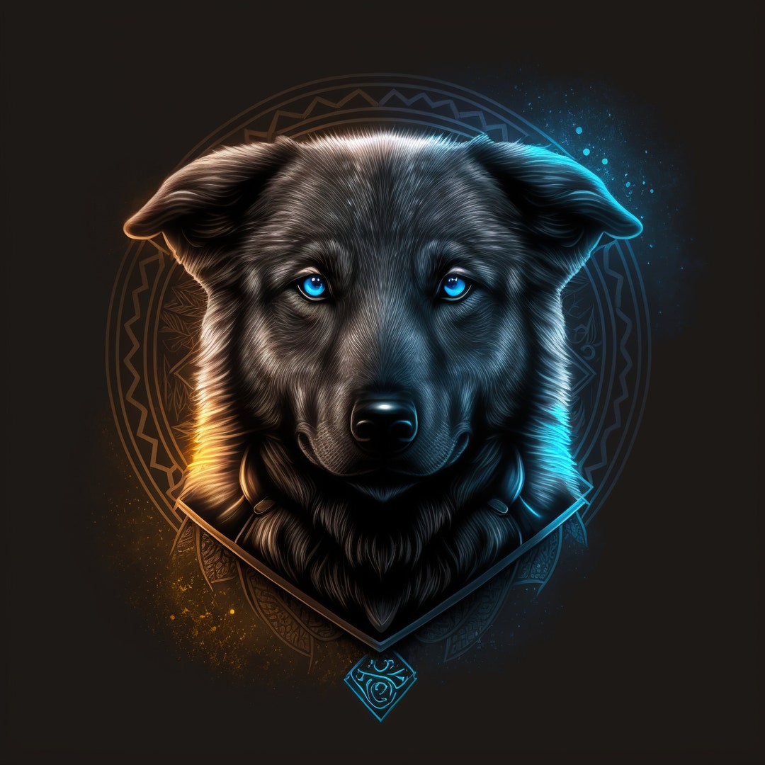 DOG 4 Instant Downloadable Wallpaper, Digital Download Poster, Digital ...