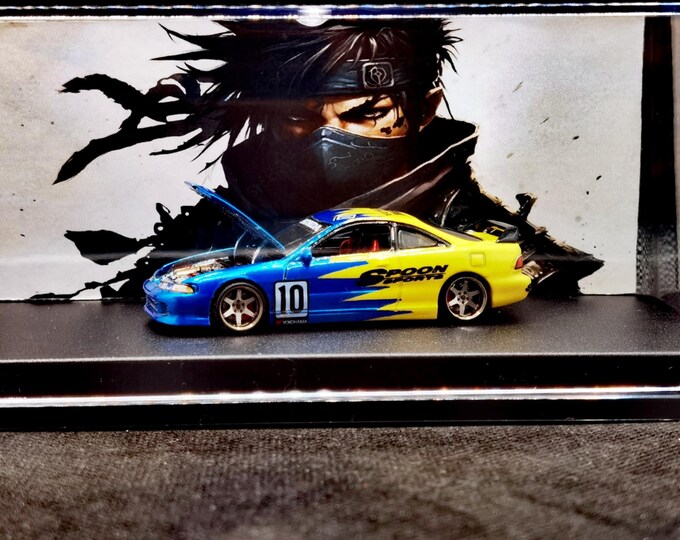 Custom Hot Wheels Honda Integra – RLC Spoon Candy Blue – 1:64 JDM ...