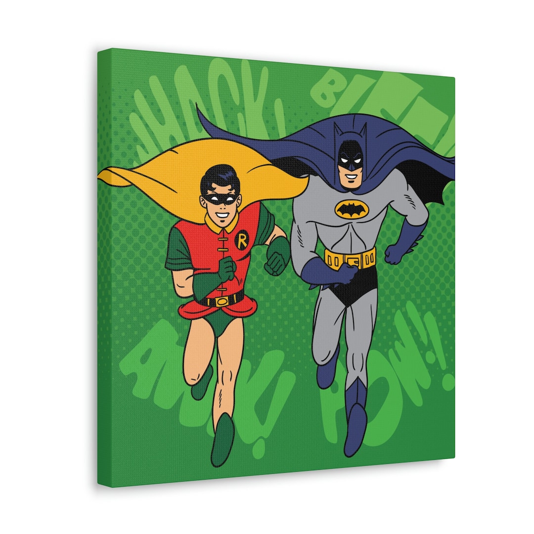 Dynamic Duo Canvas Batman & Robin Classic TV Series Intro - Etsy