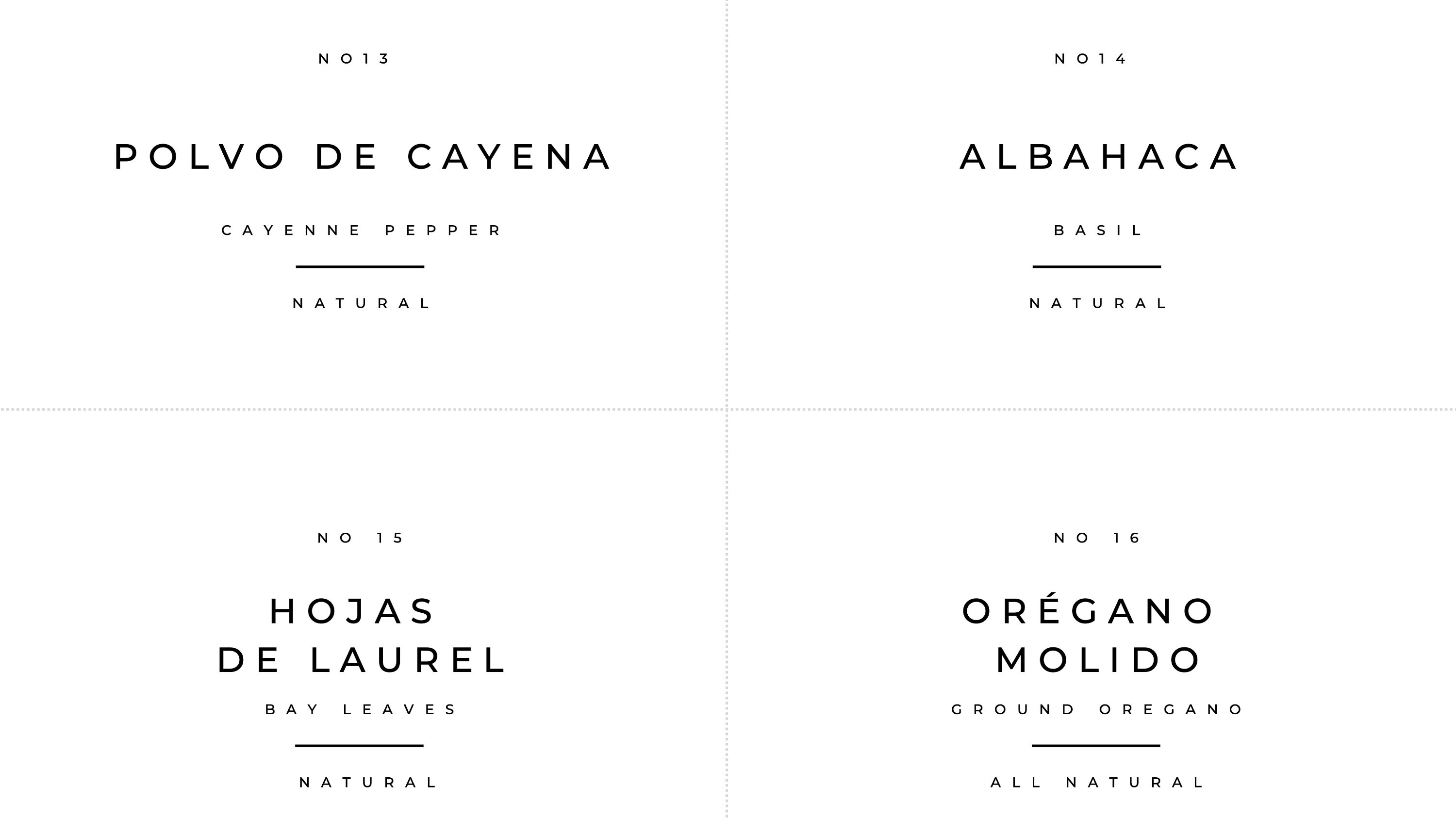 Spice Jar Label Template (spanish) - Minimalist Pantry Printable ...