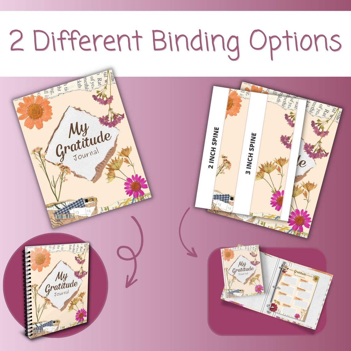 Gratitude Journal Diary Printable - Etsy