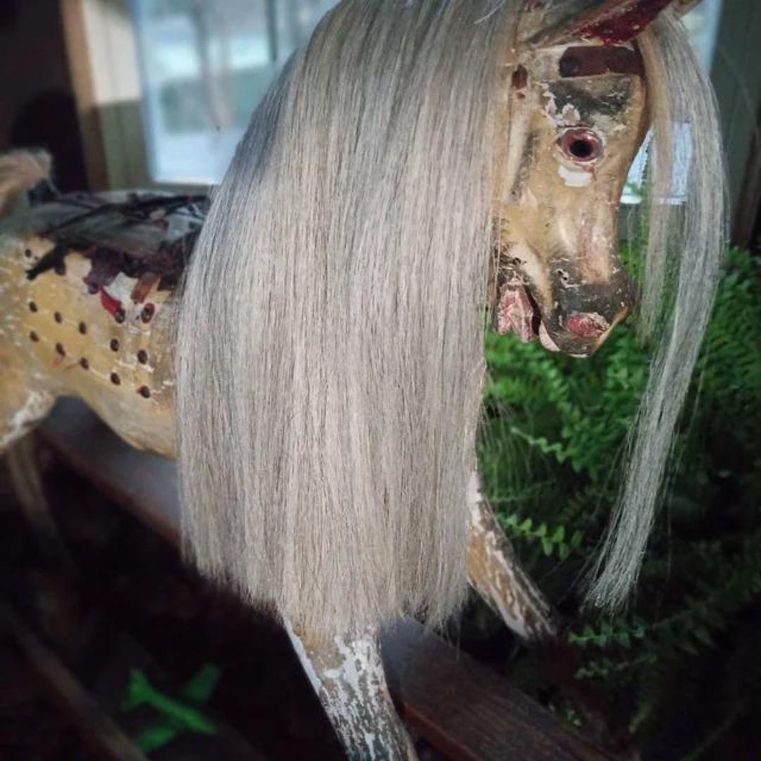 Rocking Horse Mane Made With Real Horse Hair 14 Inch (33cm) Long 8 Inch ...