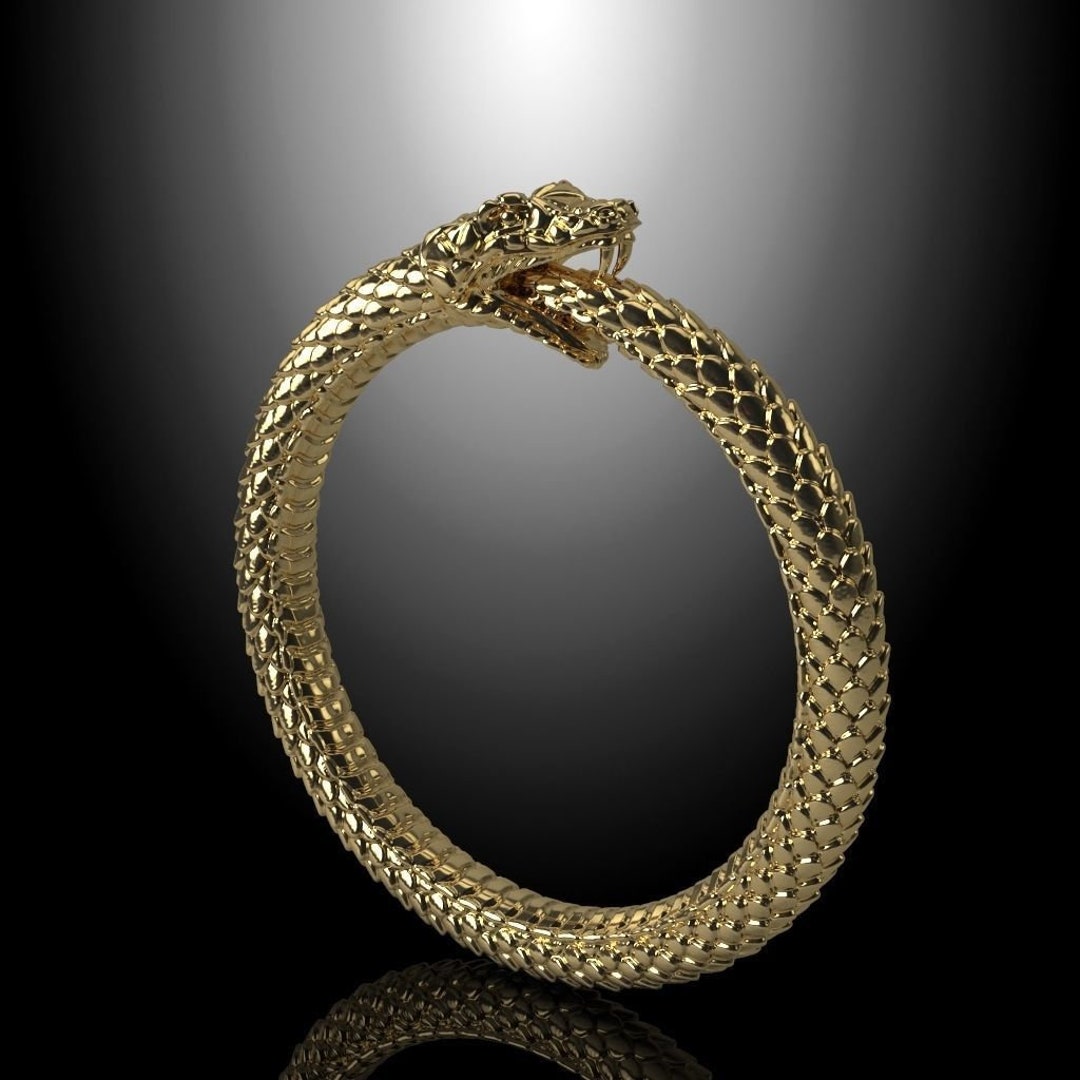Ouroboros Snake Solid Silver Band Ring,snake Eating Tail Ring,ouroboros ...