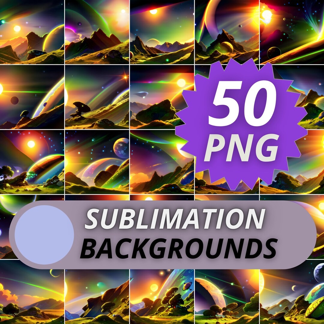 Sublimation Background Bundle 50 PNG Sublimation Designs - Etsy