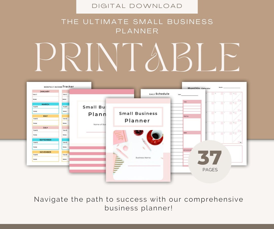 Business Planner Printable Instant Download, Printable Business Plan ...