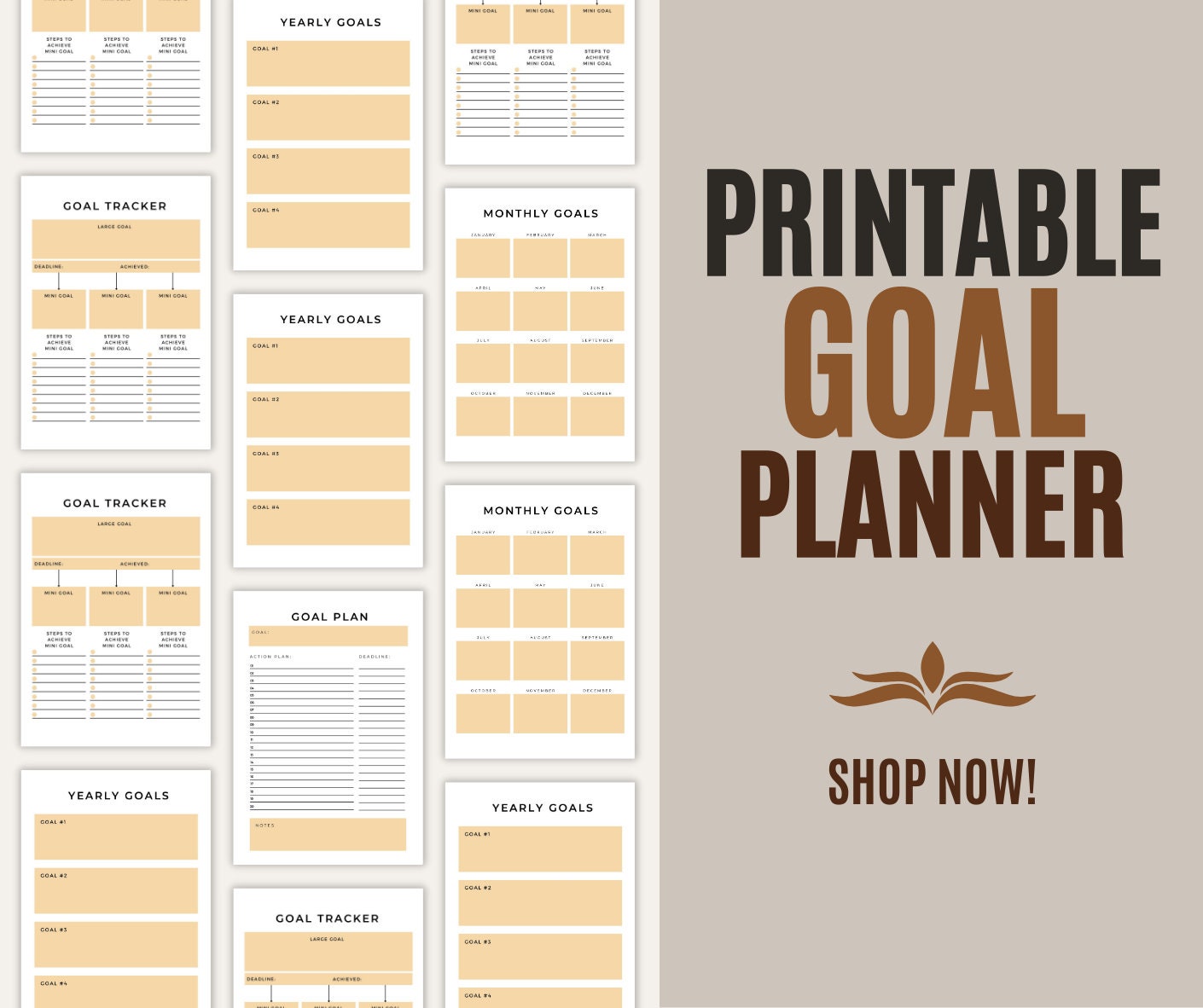 Goal Planner Printable,printable Goal Planner Instant Download ...