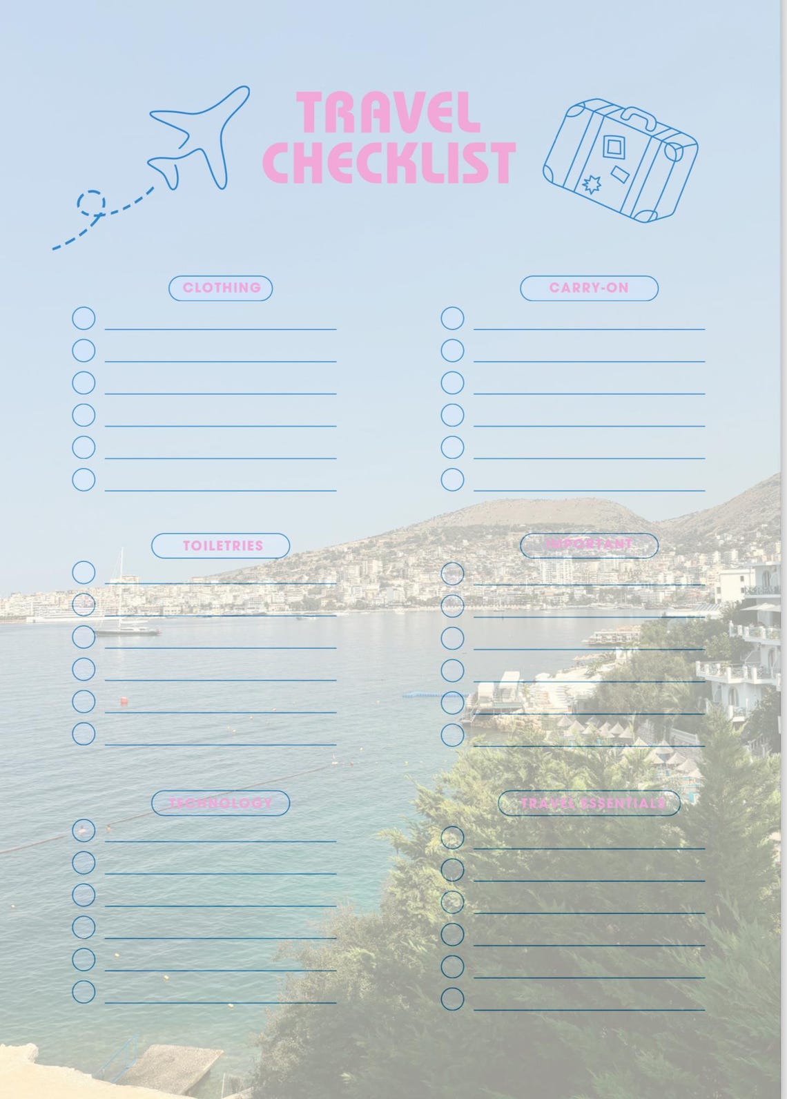 Holiday Packing List (check List) - Etsy