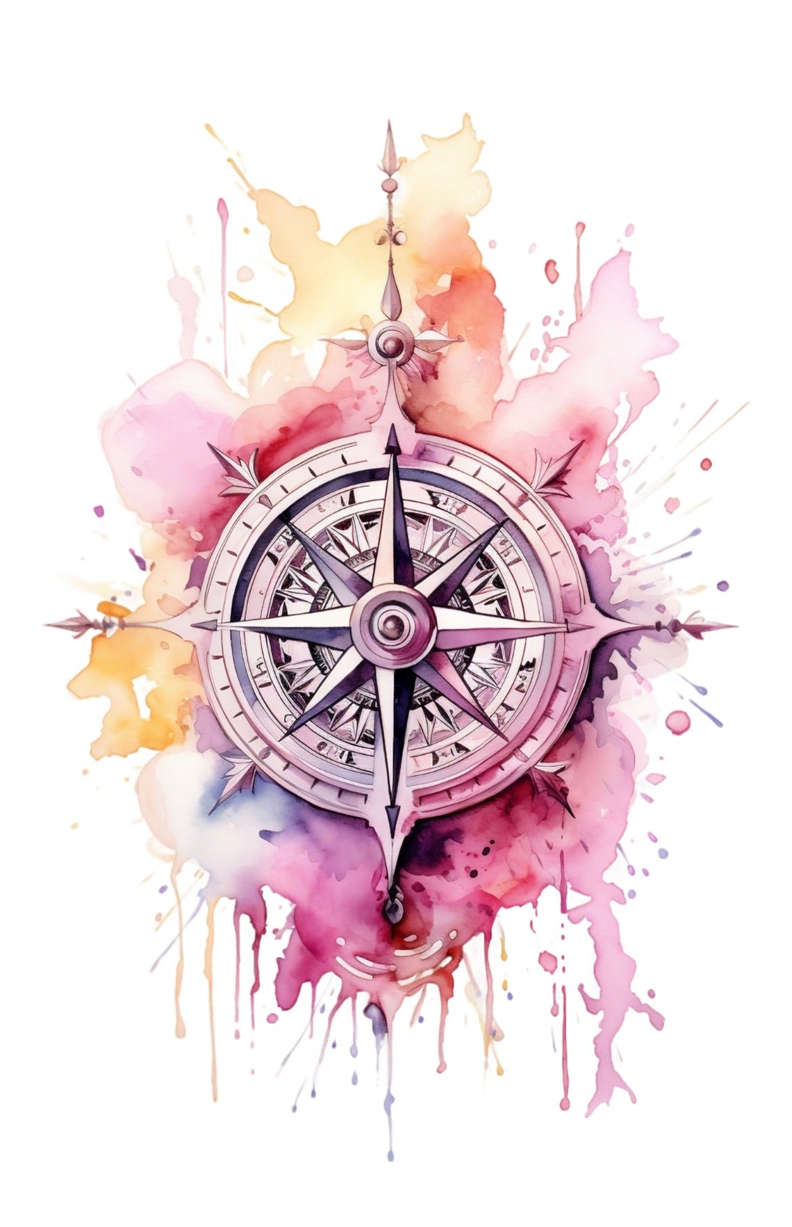 Iron-on Picture compass Rose - Etsy