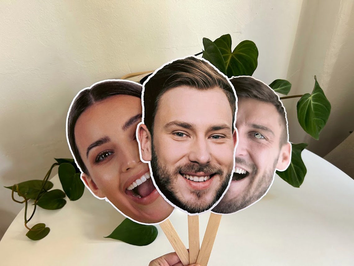 Face on a Stick Face Cutouts Big Head Cutouts Head on a - Etsy