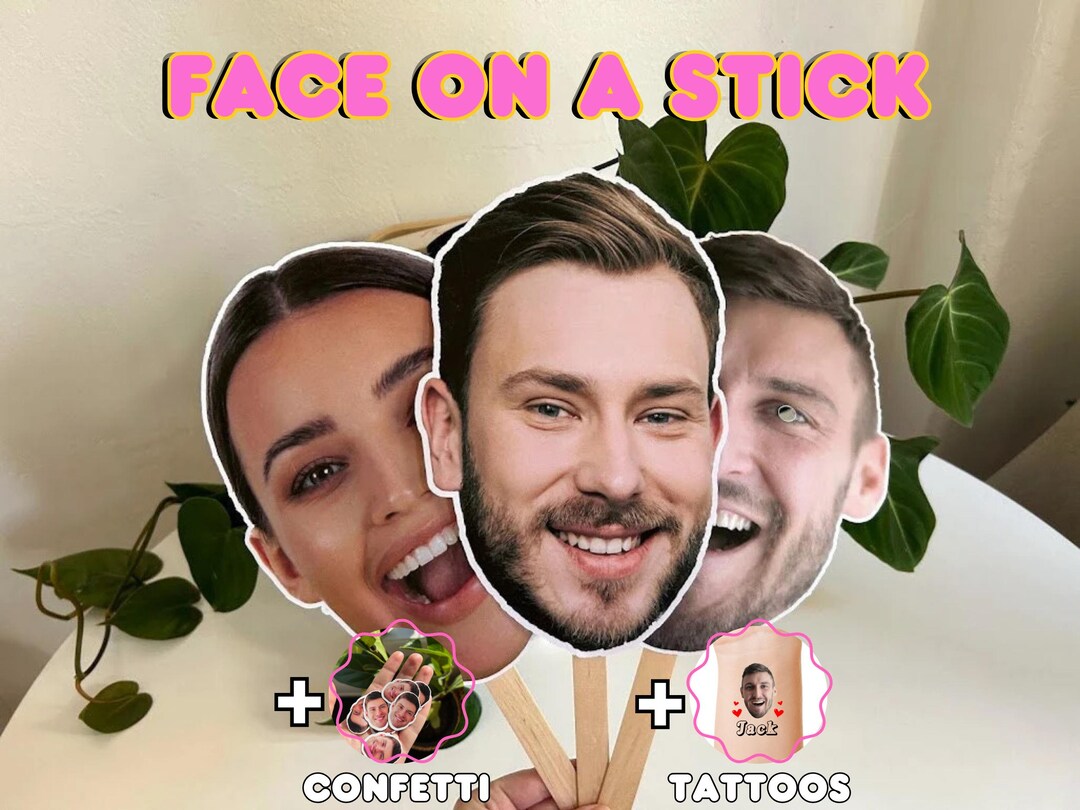 Face on a Stick, Face Cutouts, Big Head Cutouts, Hen Do, Hens ...