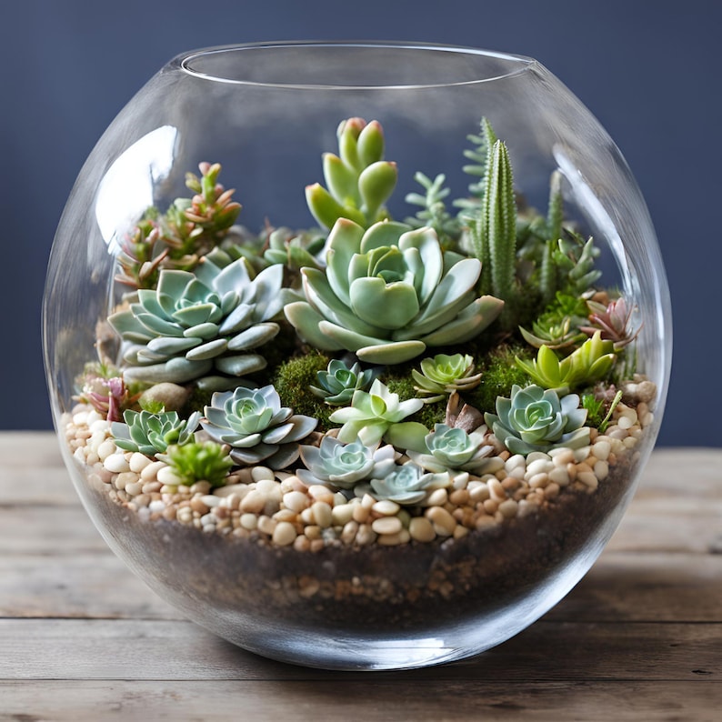 Personalizable Terrarium Centerpiece-wedding-birthday-gift-decor - Etsy