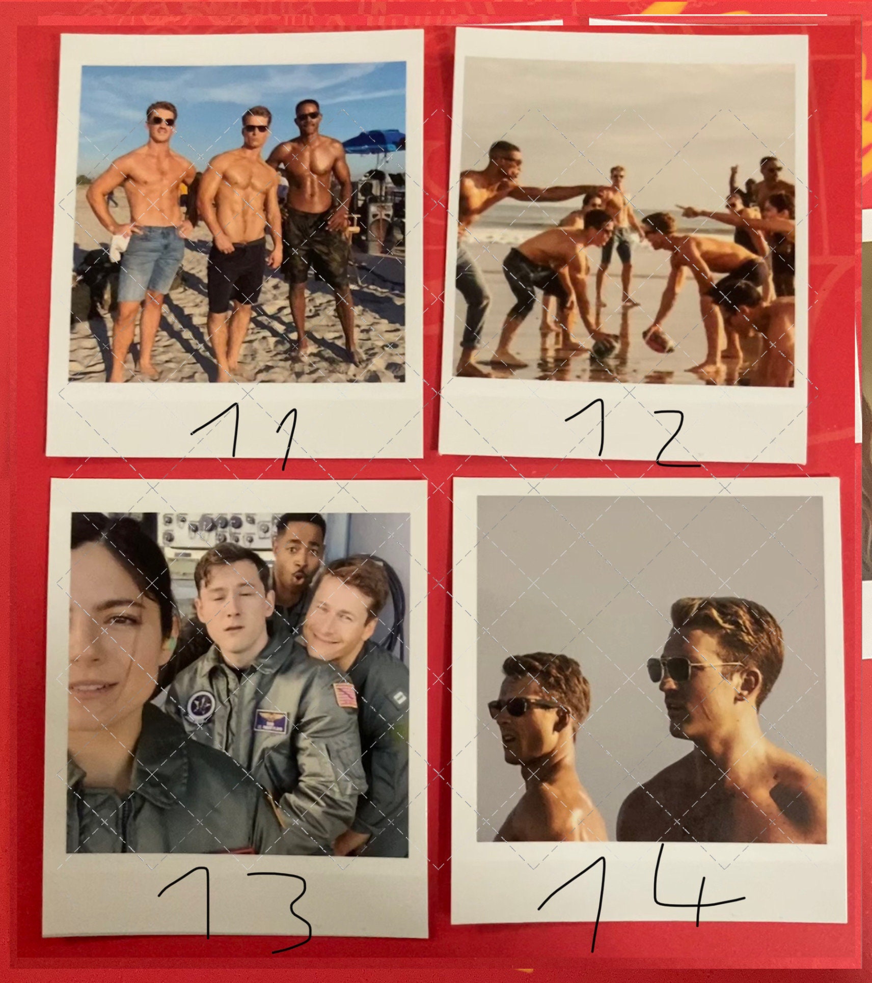 Jake Seresin Bradley Bradshaw Bob Floyd Natasha Trace 1 Polaroid OR Set ...